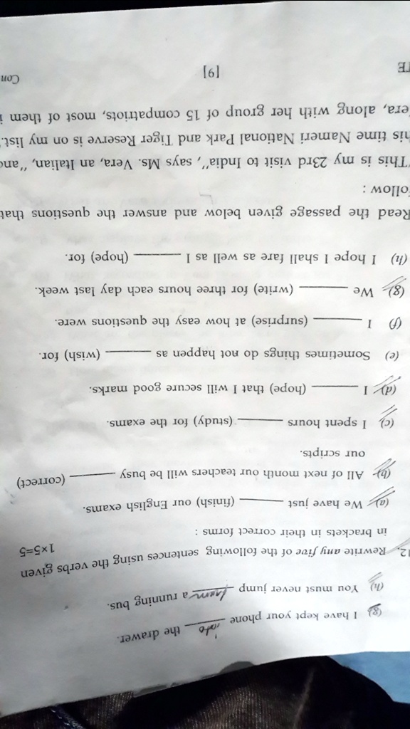 SOLVED: 'Rewrite the following sentences using verbs' SOLVED: 'Rewrite the following sentences using verbs'
