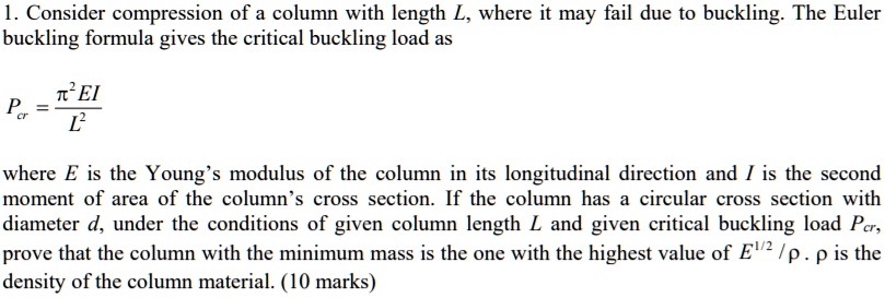 1. Consider compression of a column with length L, where it may fail ...