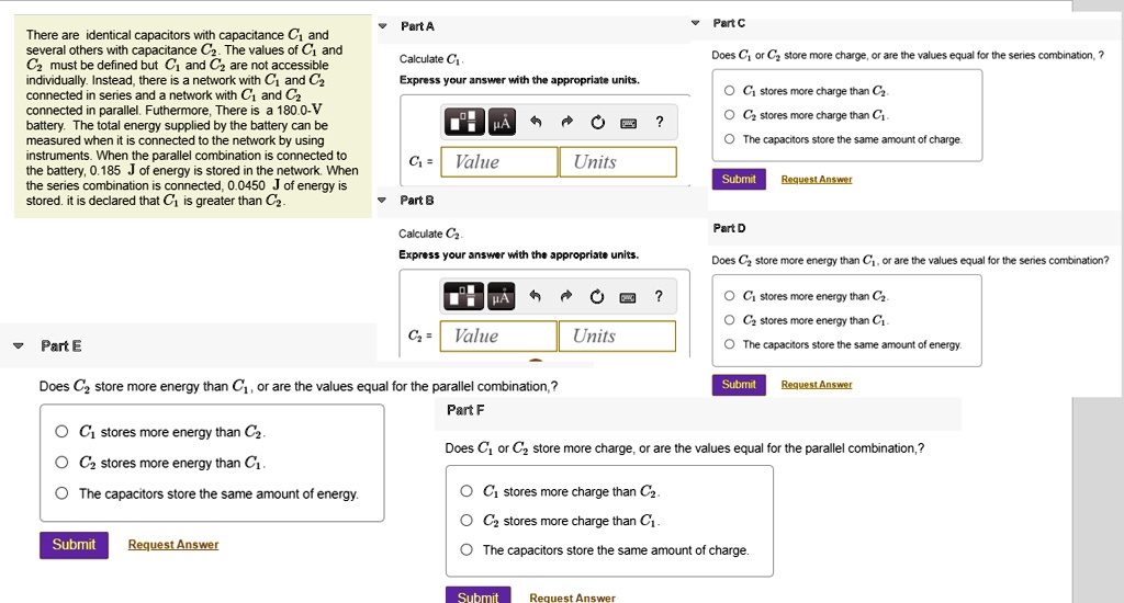 part a pen there are identical capacitors with capacitance c1 and ...