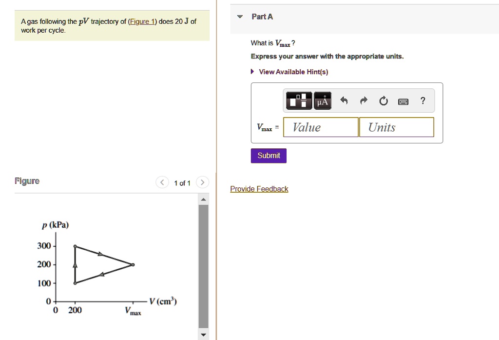 A gas following the pV trajectory of (Figure 1) does 20 J of work per ...