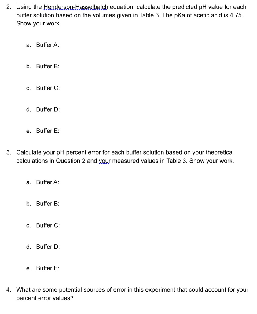 SOLVED: Using the Henderson-Hasselbalch equation, calculate the ... SOLVED: Using the Henderson-Hasselbalch equation, calculate the ...