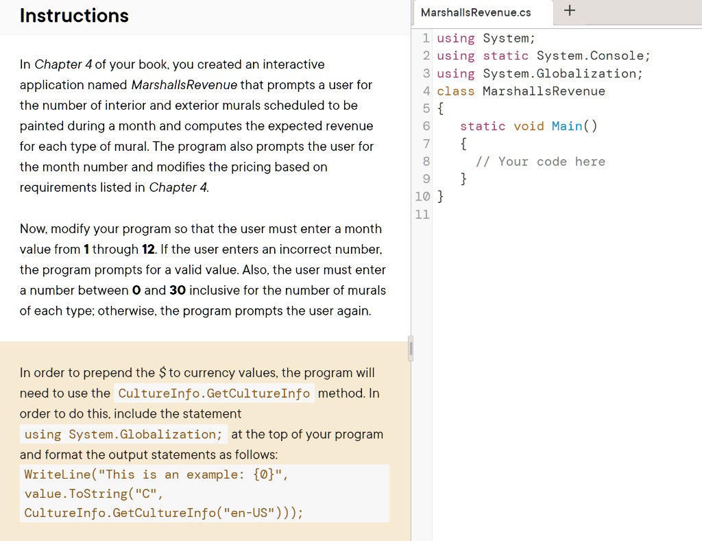 [GET ANSWER] Instructions In Chapter 4 of your book, you created an interactive application ...