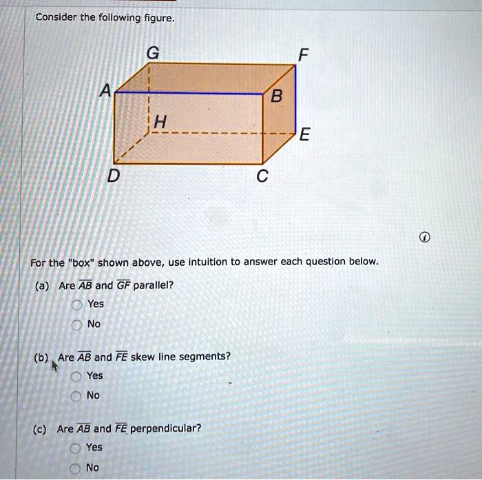 SOLVED: Consider the following figure: For the 'box' shown above, use ...
