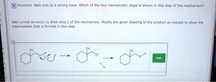 SOLVED: Incorrect. NaH acts as strong base Which of the four ...