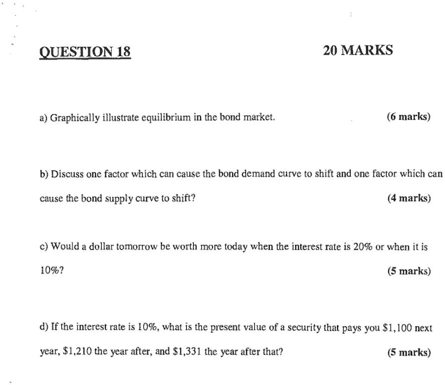 SOLVED: monetary economics OUESTION18 20 MARKS a)Graphically illustrate ... SOLVED: monetary economics OUESTION18 20 MARKS a)Graphically illustrate ...