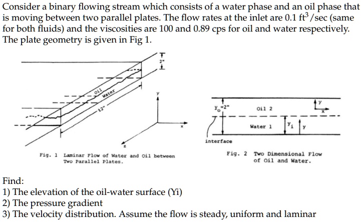 SOLVED: Consider a binary flowing stream which consists of a water ...