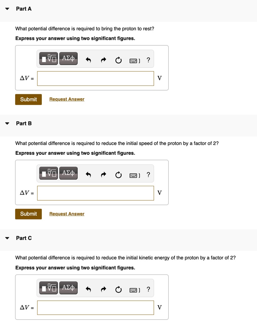 SOLVED: A proton has an initial speed of 5.5Ã—10^5 m/s. Part A What ...