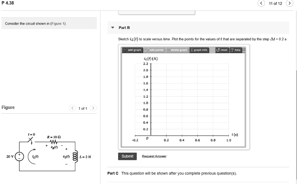 SOLVED: P 4.38 11 of 12 Consider the circuit shown in (Figure 1) Part B Sketch i() to scale ...