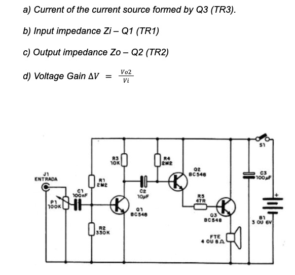 SOLVED: Texts: The following circuit corresponds to a differential amplifier. Find the following ...