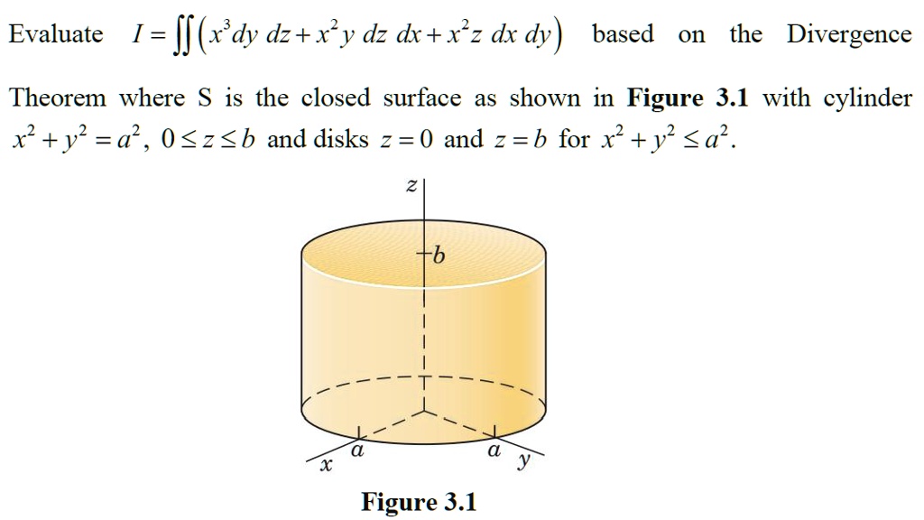 evaluate i jf xdy dzxy dz dxxz dx dy based on the divergence theorem ...