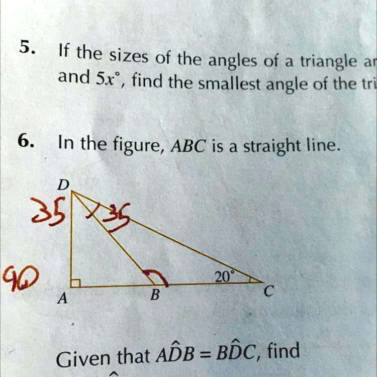6 in the figure abc is a straight line given that aob boc find 1 boc ii ...