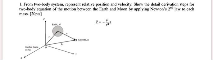 SOLVED:From two-body system, represent relative position and velocity ...
