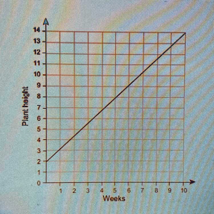 'Steven recorded the growth of a plant over 10 weeks for his science ...