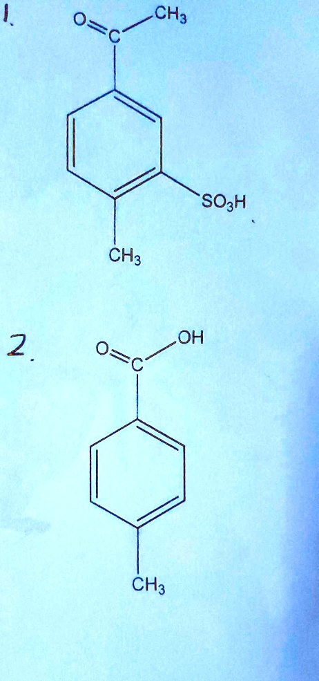 SOLVED: Synthesize the following products from benzene: CH3SO3H CH3OH
