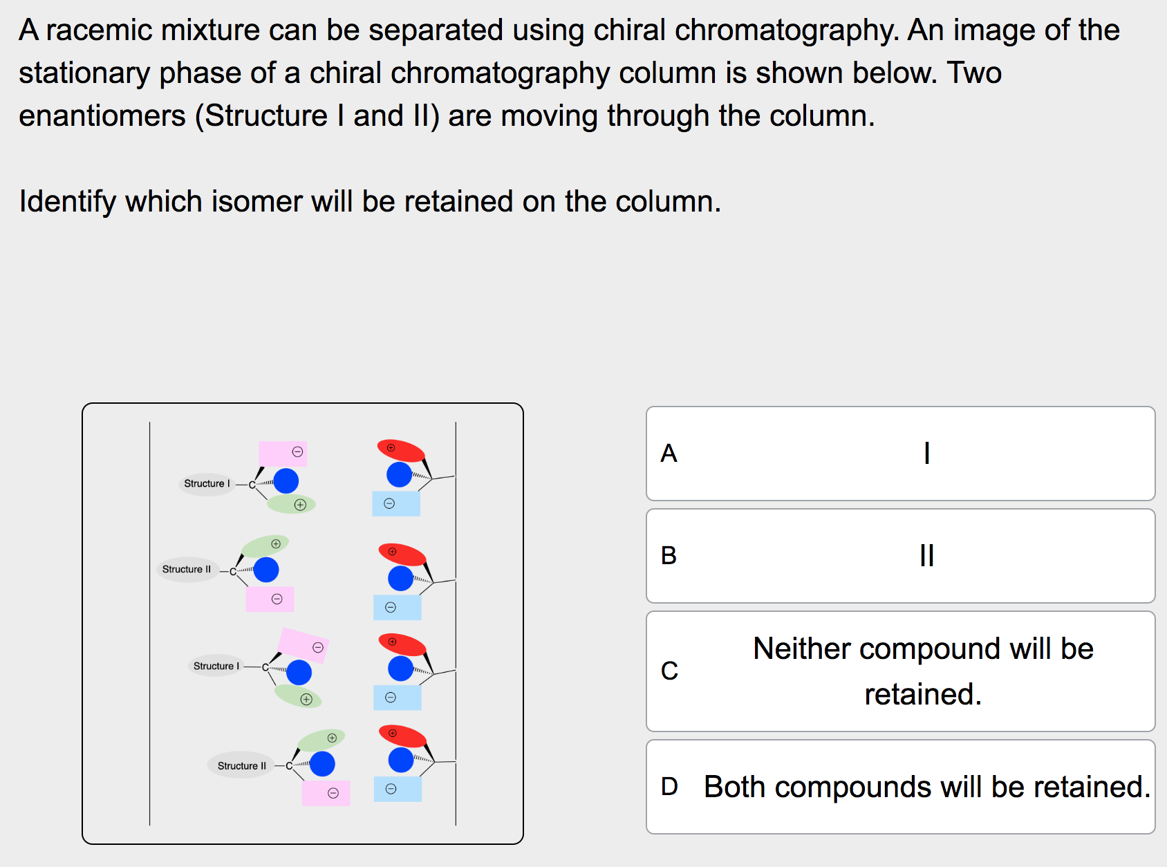 a racemic mixture can be separated using chiral chromatography an image of the stationary phase ...