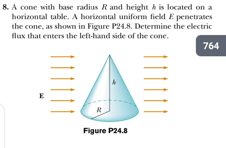 8. A cone with base radius R and height h is located on a horizontal ...