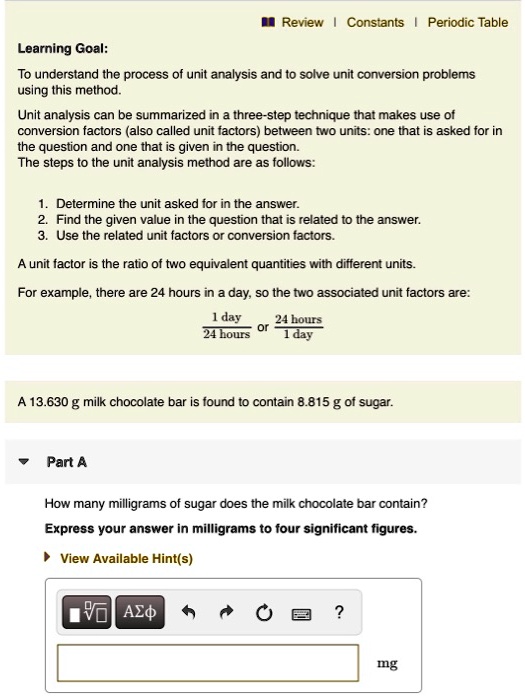 Learning Goal: Review | Constants | Periodic Table To understand the ...