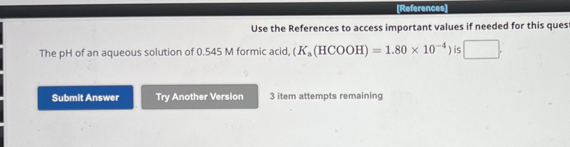 SOLVED: [References] Use the References to access important values if needed for this ques The ...