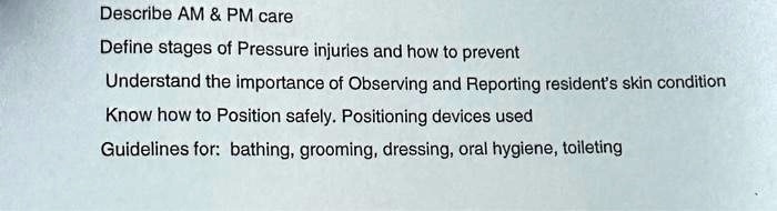 describe am pm care define stages of pressure injuries and how to ...