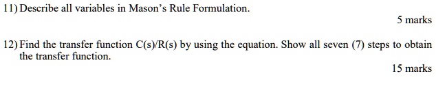 11describe all variables in masons rule formulation 5 marks 12find the ...