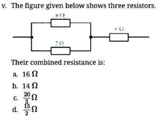 'the figure given below shows three register of 6 volt register 2 volt ...