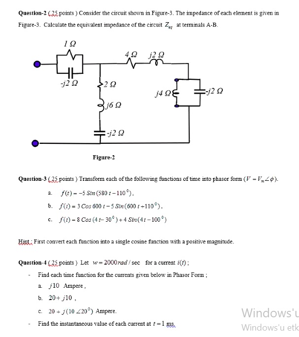 SOLVED: Consider the circuit shown... Question-2 (25 points) Consider ... SOLVED: Consider the circuit shown... Question-2 (25 points) Consider ...
