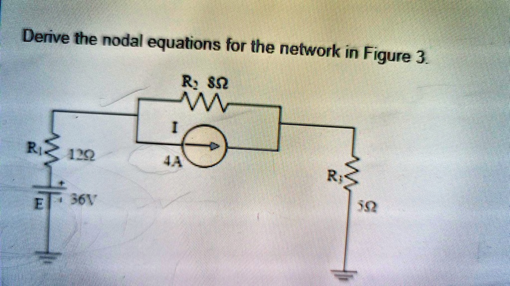 Solved Derive The Nodal Equation For The Network Derive The Nodal Equations For The Network In