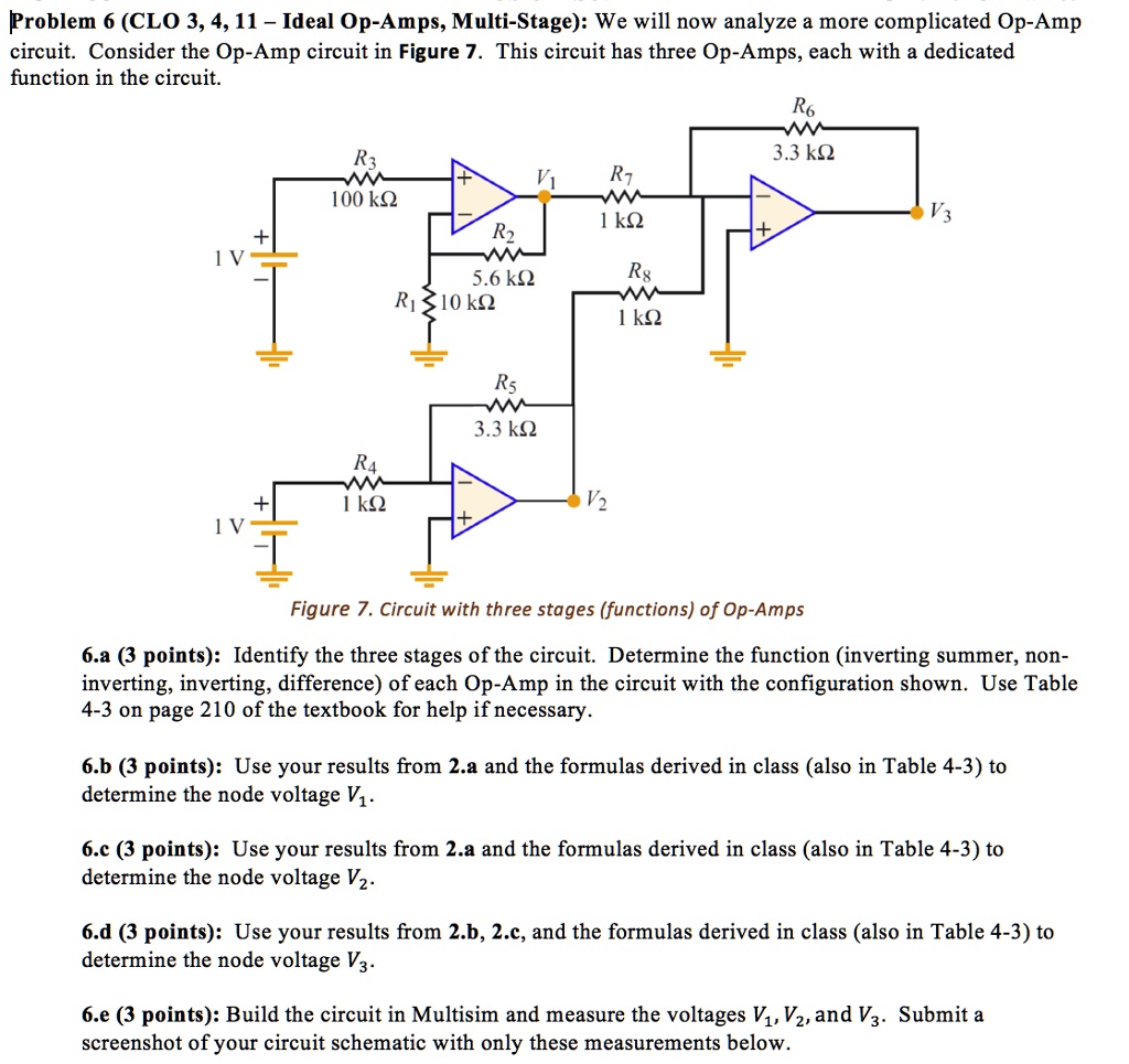 problem 6 clo 3 411 ideal op amps multi stage we will now analyze a more complicated op amp ...