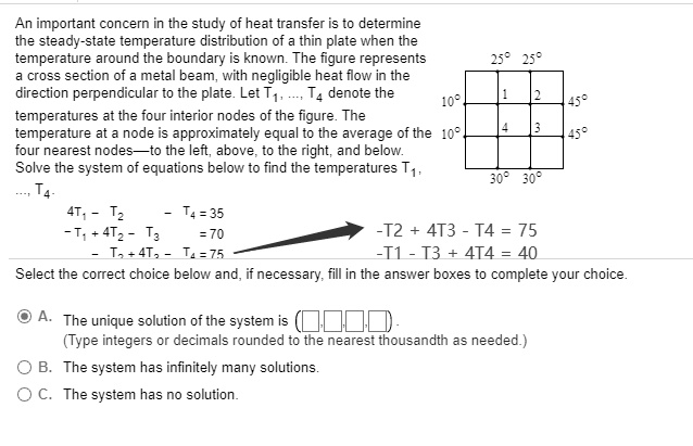 SOLVED: An important concern in the study of heat transfer is to ...