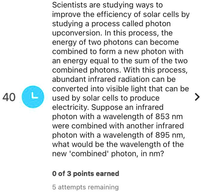 scientists are studying ways to improve the efficiency of solar cells ...