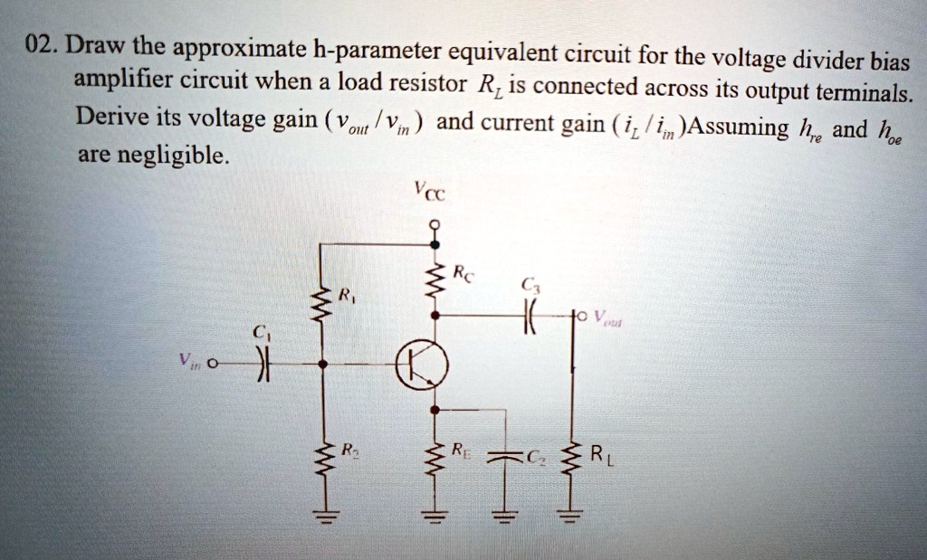 VIDEO solution: 02. Draw the approximate h-parameter equivalent circuit ...