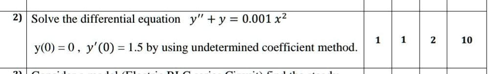 VIDEO solution: Solve the differential equation y' + y = 0.001x^2 y(0 ...