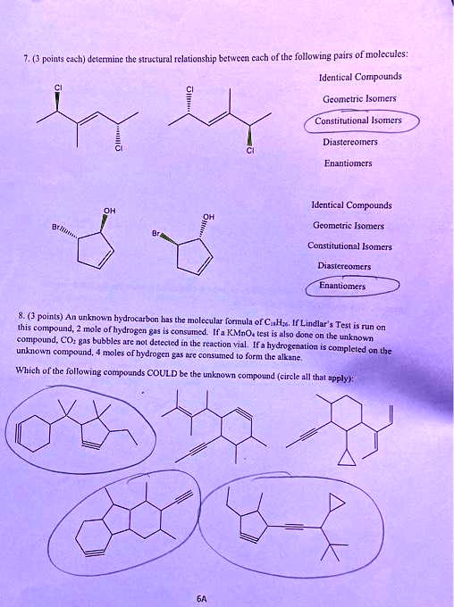 SOLVED: Identical Compounds Geometric Isomers Constitutional Isomers ...
