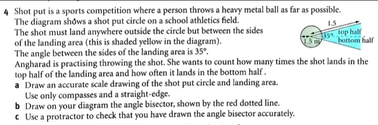 Shot Put Field Diagram