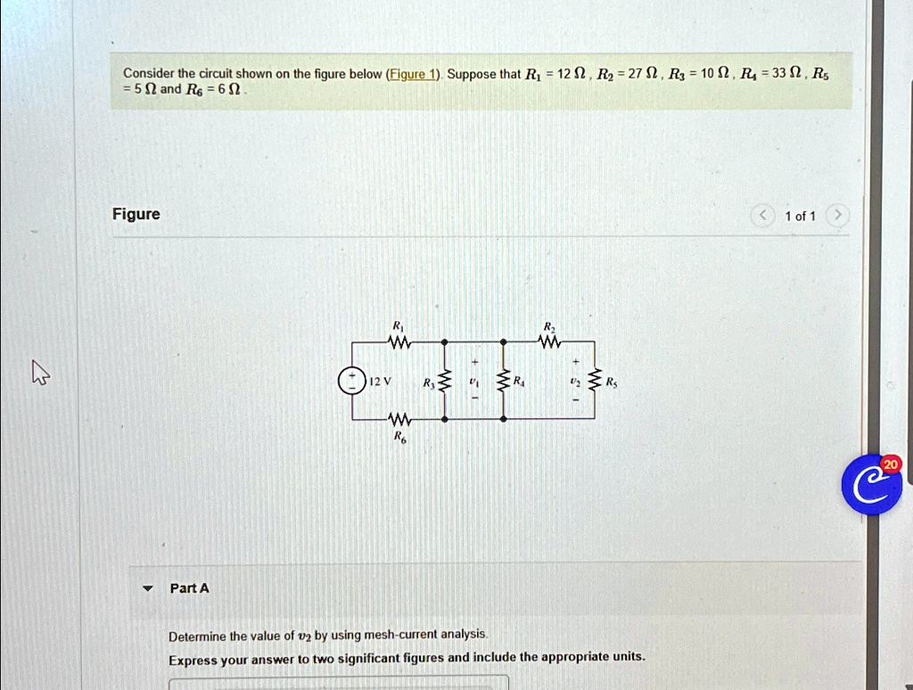 consider the circuit shown in the figure below figure 1 suppose that r1 12 r2 27 r3 10 r4 33 r5 ...