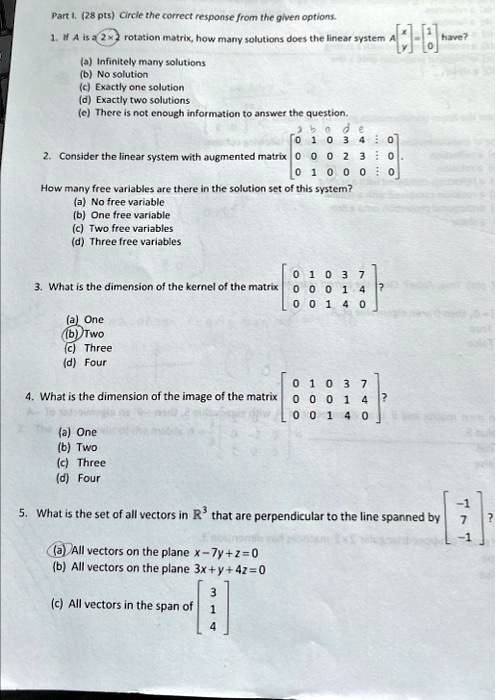 SOLVED: Texts: Need all the questions answered Part 2: Circle the ...