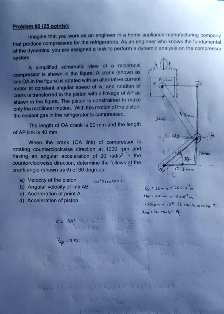 problem225 points system a simplified schematic view of a reciprocal ...