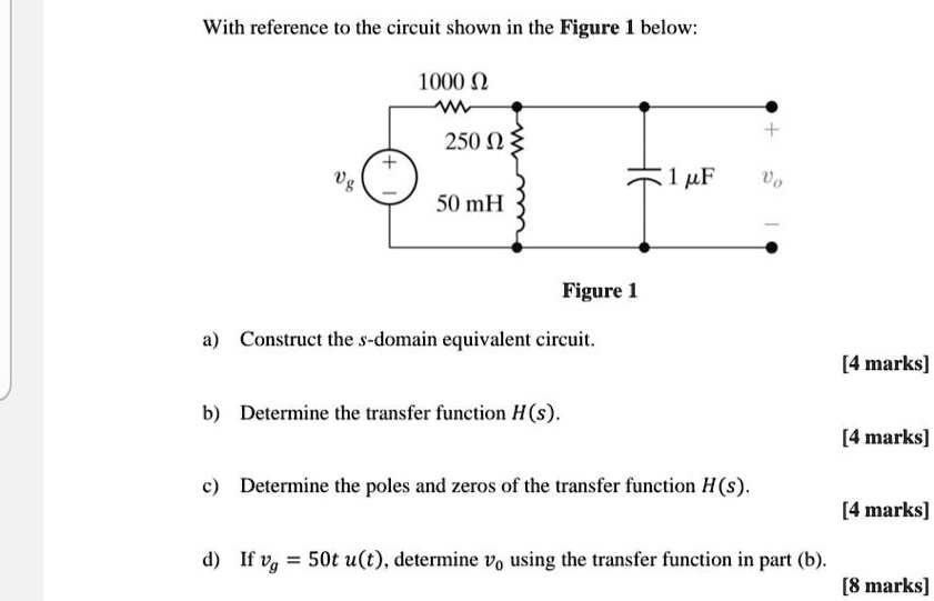 SOLVED: Text: Circuit Theory With reference to the circuit shown in ...