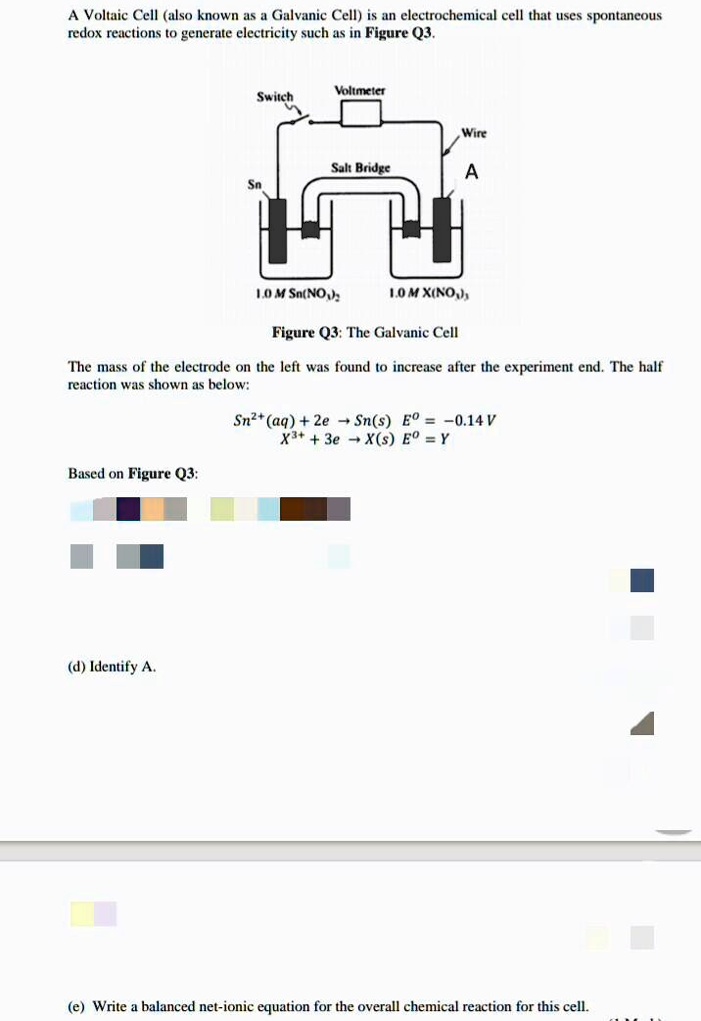 SOLVED: A Voltaic Cell (also known as a Galvanic Cell) is an ...