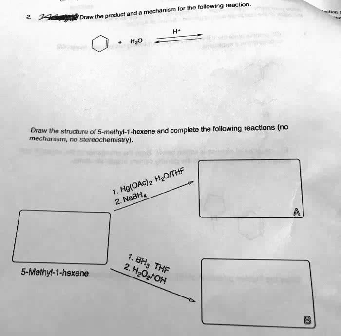VIDEO solution: 2. Draw the product and a mechanism for the following reaction. 2. H+ Draw the ...