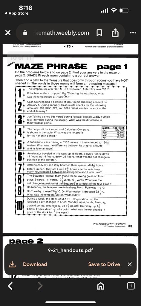 818 app store rkemathweeblycom 2001 2002 marcy mathworks 73 addition ...