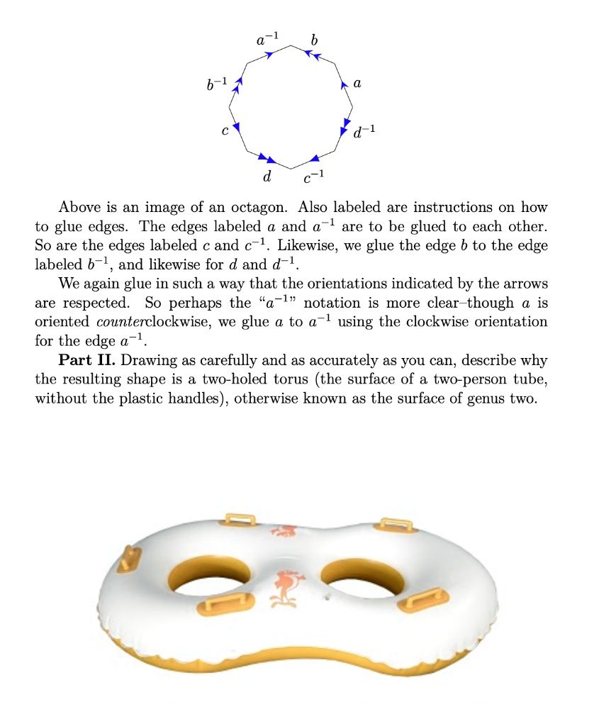 d above is an image of an octagon also labeled are instructions on how ...
