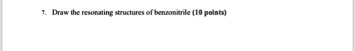 draw the resonating structures of benzonitrile 10 peints 74083