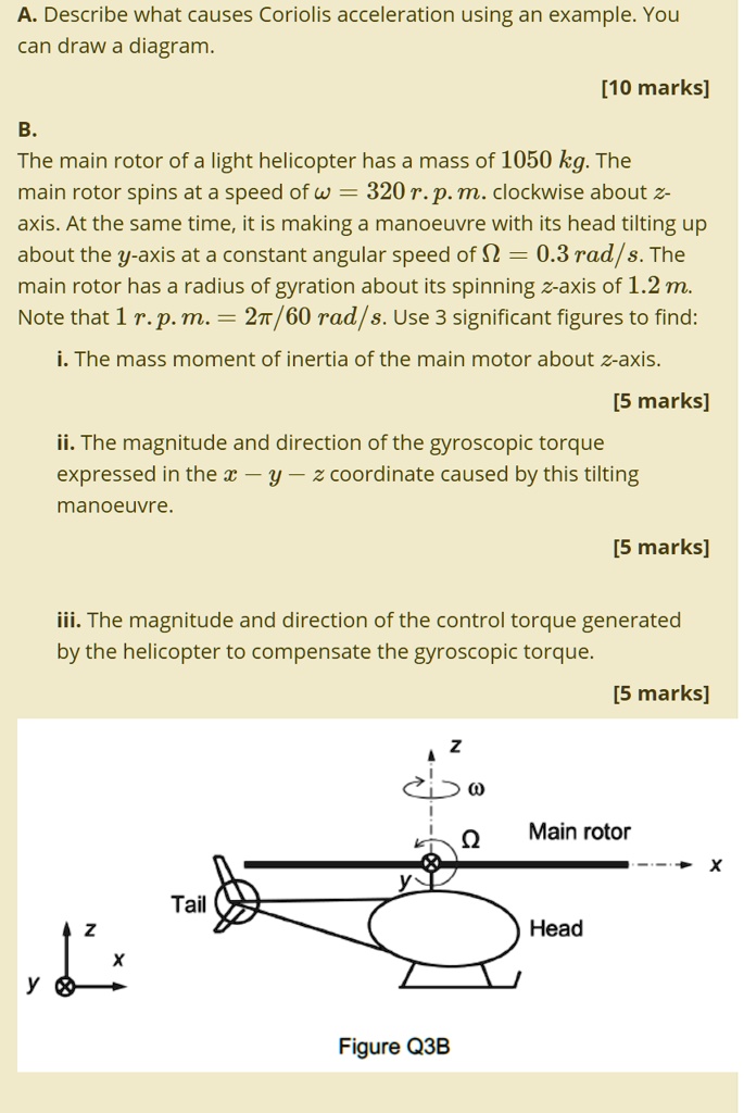 SOLVED: A.Describe what causes Coriolis acceleration using an example ...