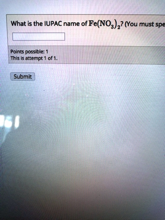 what is the iupac name of feno32 you must spe points possible this is attempt of 1 submit 1 44191
