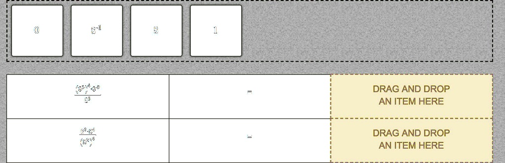 Solved Drag Values To Complete Each Equation Drag And Drop An Item