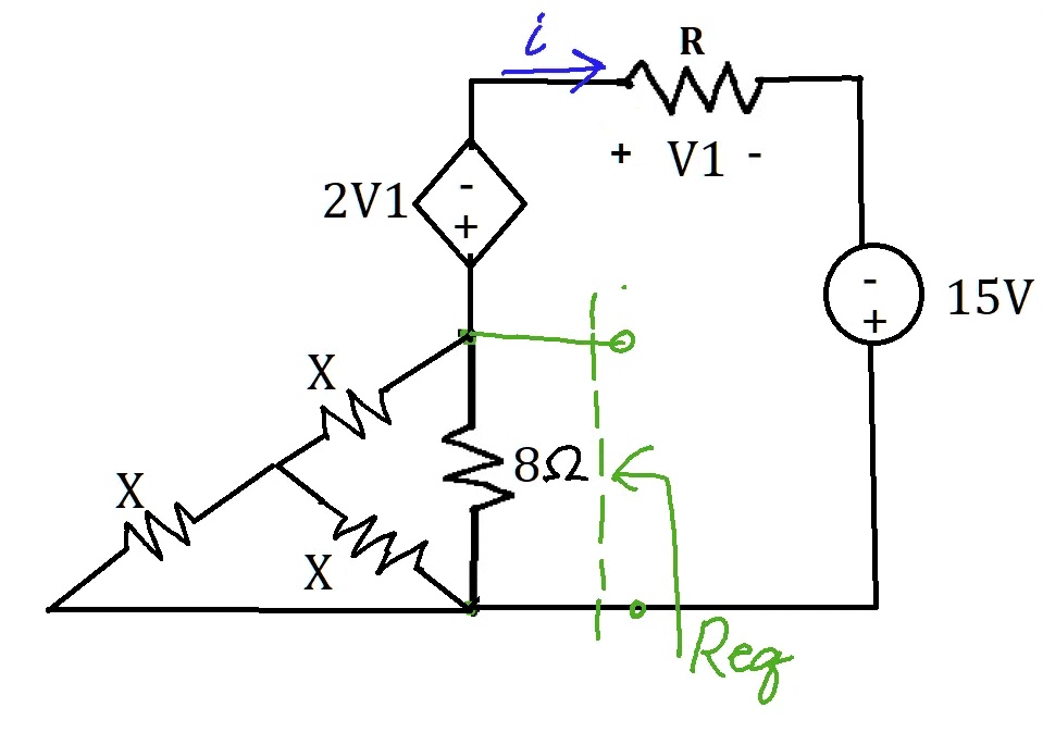 SOLVED A Determine The Equivalent Resistance If X 1 B Determine solved-a-determine-the-equivalent-resistance-if-x-1-b-determine