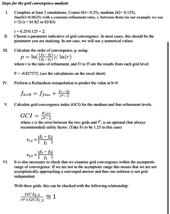 steps for tre grid convergence anoljais complete lcast simulations ...