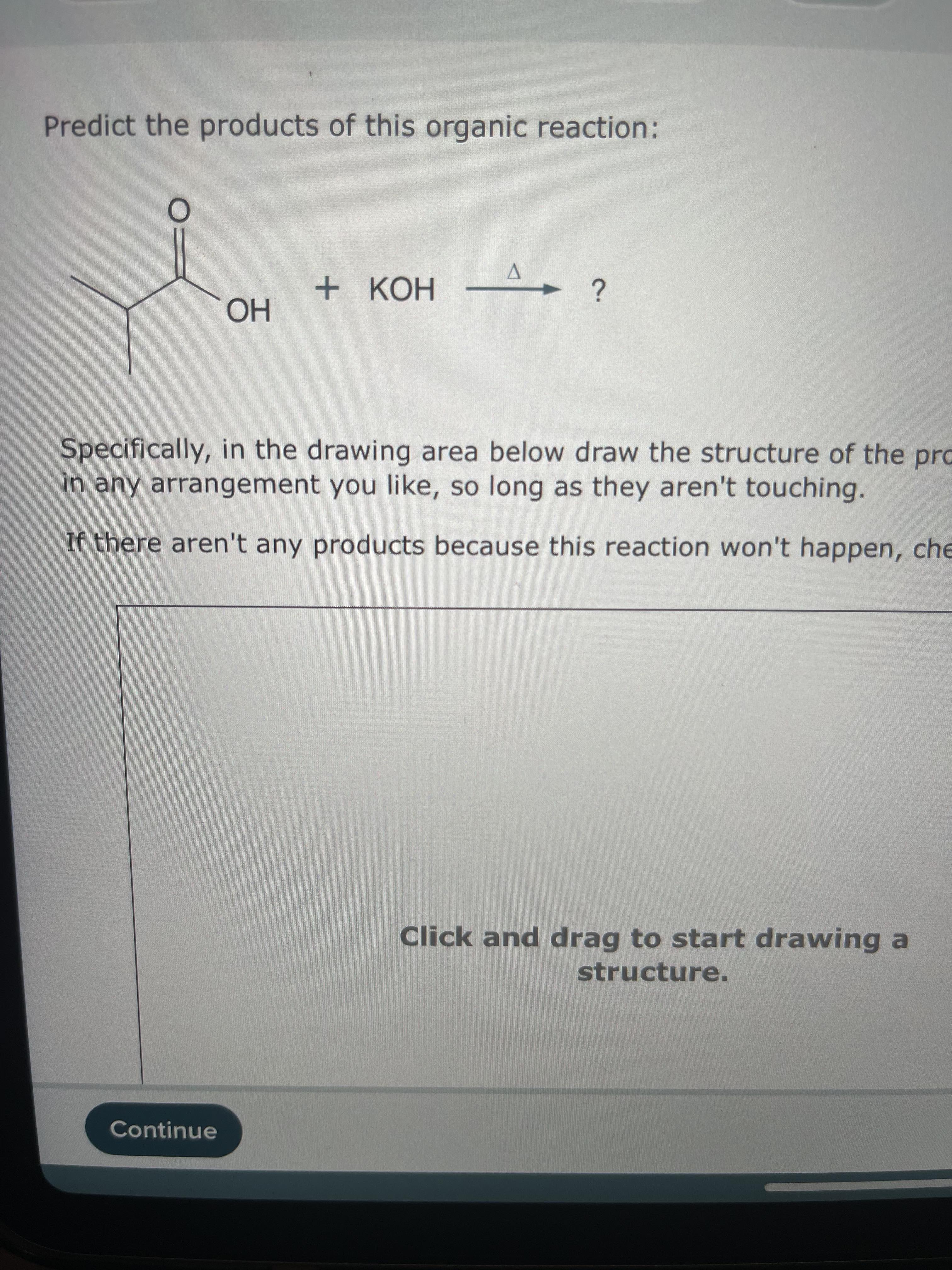 SOLVED: Predict the products of this organic reaction: Specifically, in ...
