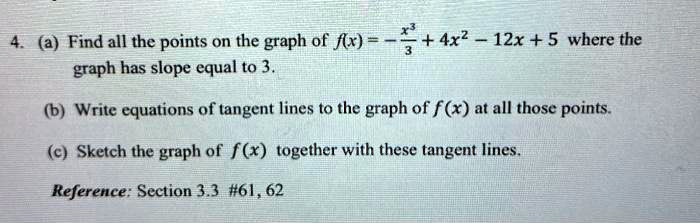a find all the points on the graph of fx graph has slope equal to 3 4x2 ...